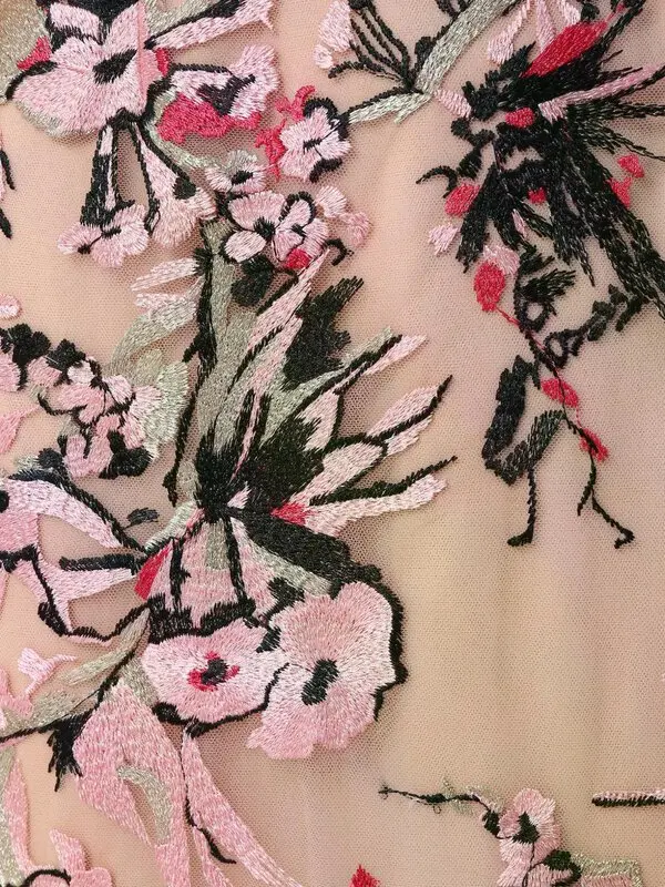 RAMI AL ALI Embroidered Overlap Maxi Dress