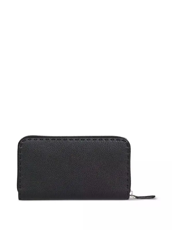 Fendi Zip-up Leather Wallet