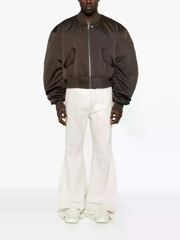 Rick Owens Ruched Flight Bomber Jacket