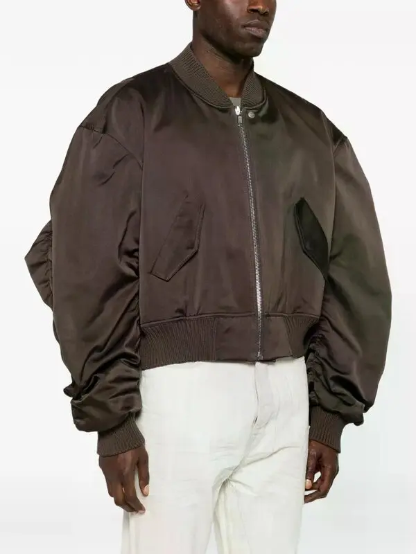 Rick Owens Ruched Flight Bomber Jacket