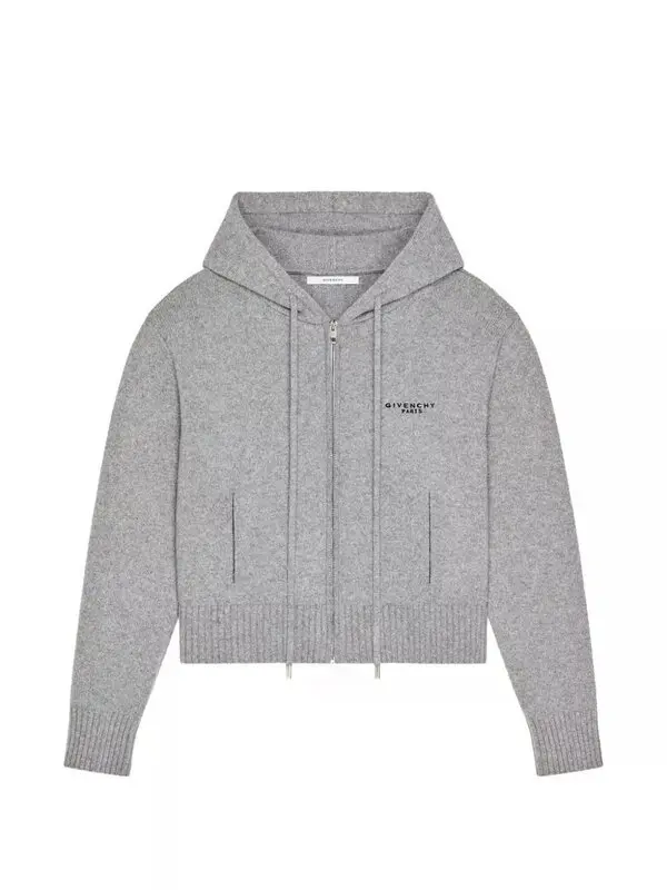 Givenchy Hooded Zip Knitwear