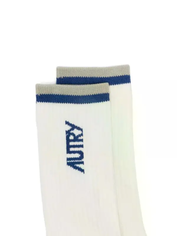 AUTRY Logo Stripe Socks