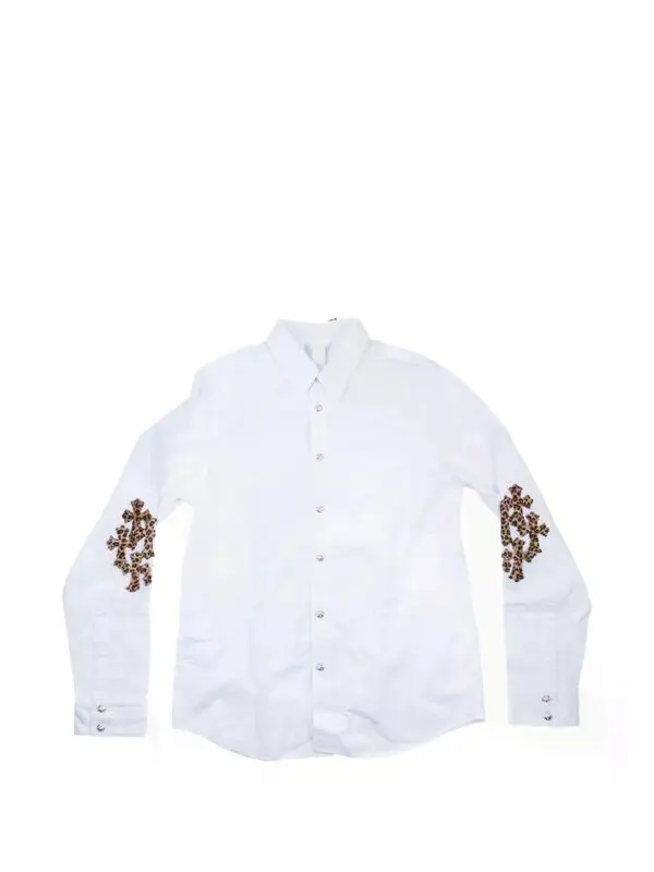 Chrome Hearts Cross-embroidered Shirt - White