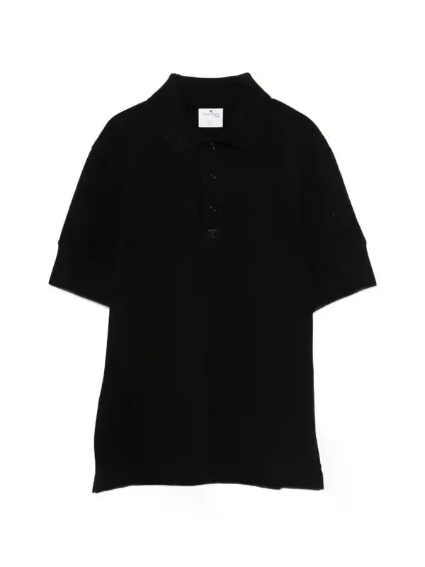COURREGES Logo-patch Polo T-shirt