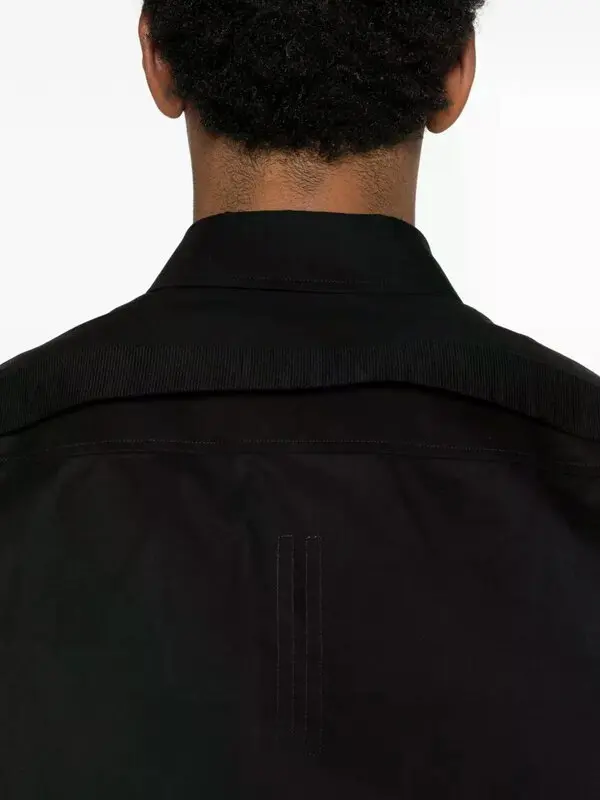 Rick Owens Long-sleeve Classic-collar Shirt - Black