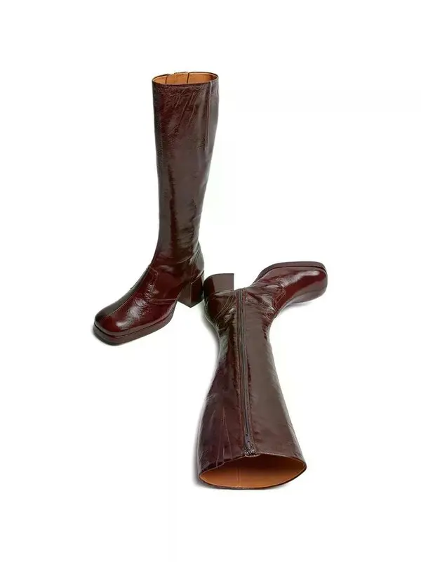 MIISTA Round-toe Zip-fastening Boots