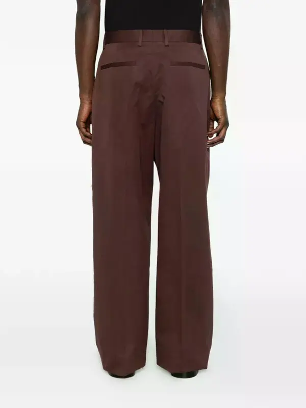JIL SANDER Pleated Trousers - Brown