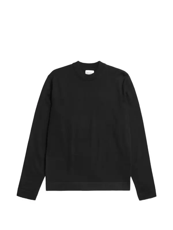 Norse Projects Tech Merino Crepe Crewneck Jumper - Black