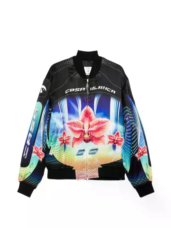 Casablanca Floral-print Bomber Jacket