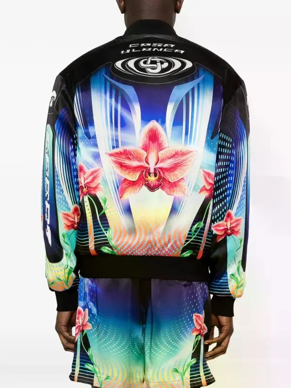 Casablanca Floral-print Bomber Jacket