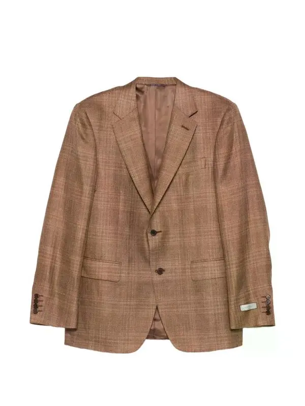 Canali Checked Single-breasted Jacket