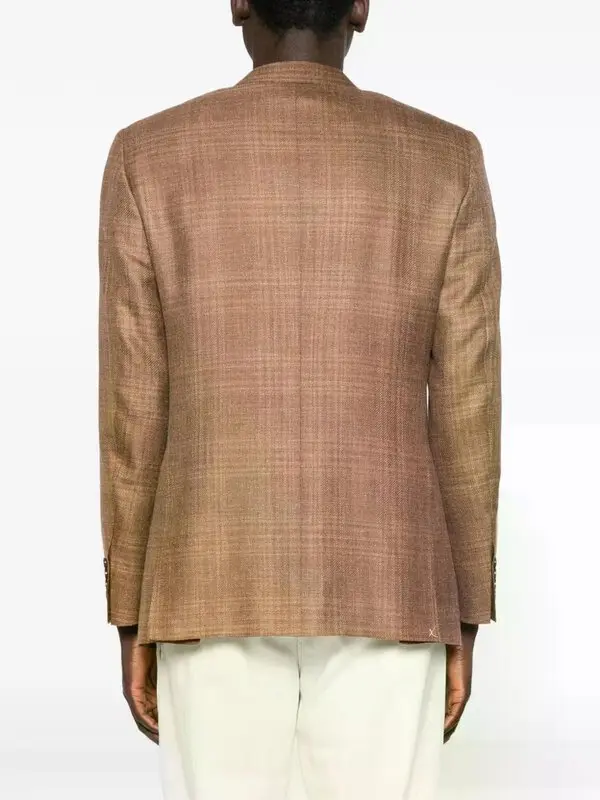 Canali Checked Single-breasted Jacket