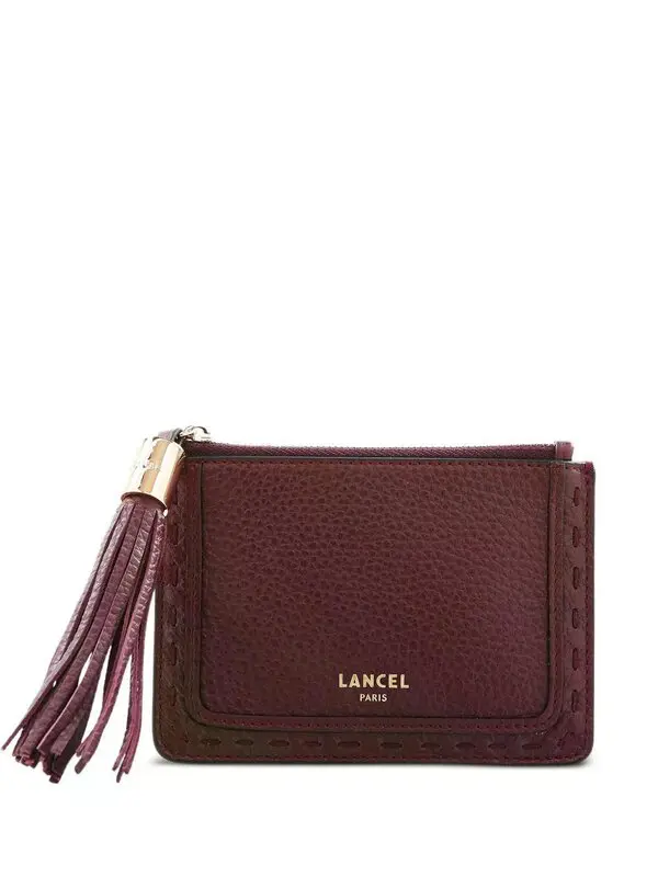 LANCEL Premier Flirt Tassel Zip Wallet - Red