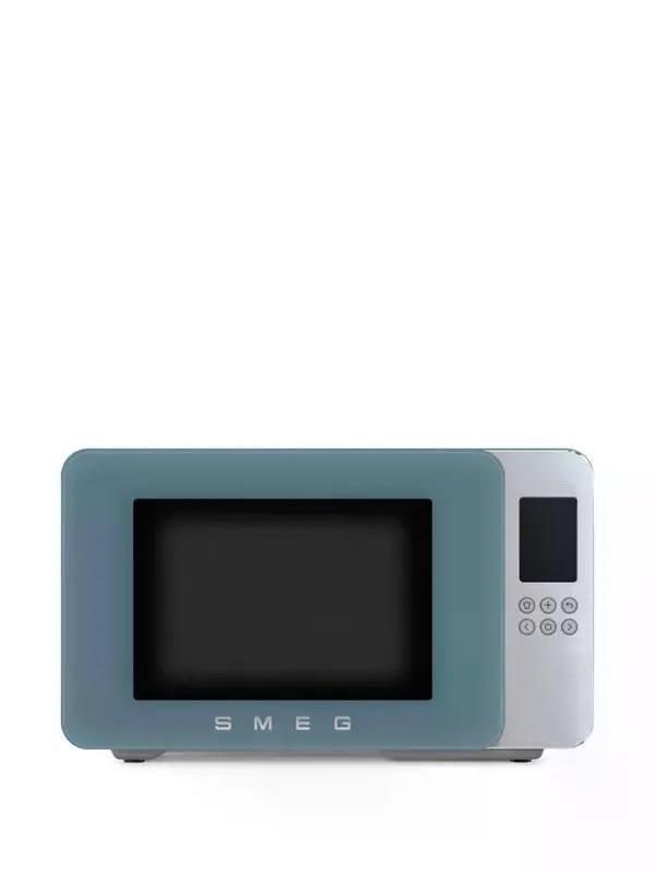 SMEG Logo-print Microwave - Blue