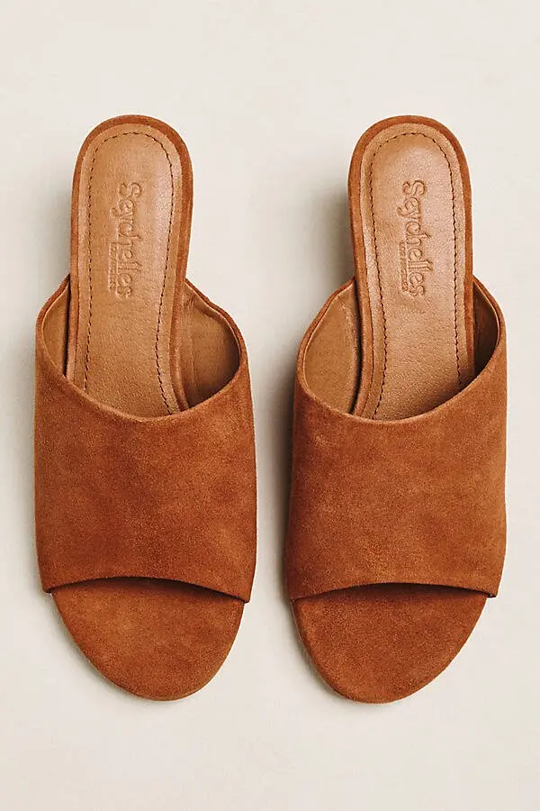 Seychelles Isn't She Lovely Mule Wedges - Tan Suede