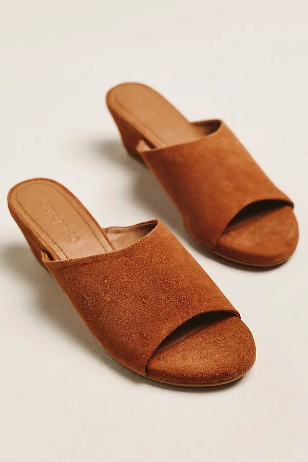 Seychelles Isn't She Lovely Mule Wedges - Tan Suede