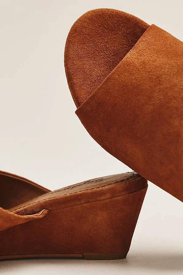 Seychelles Isn't She Lovely Mule Wedges - Tan Suede