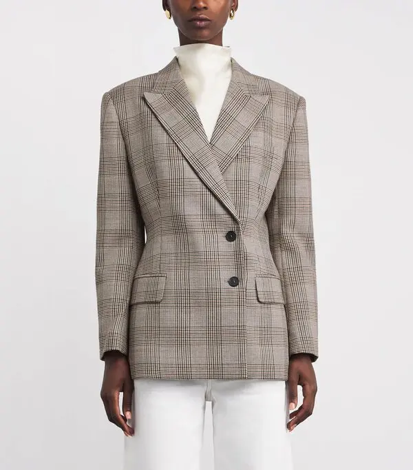 ANINE BING Wool Aretha Blazer - Brown