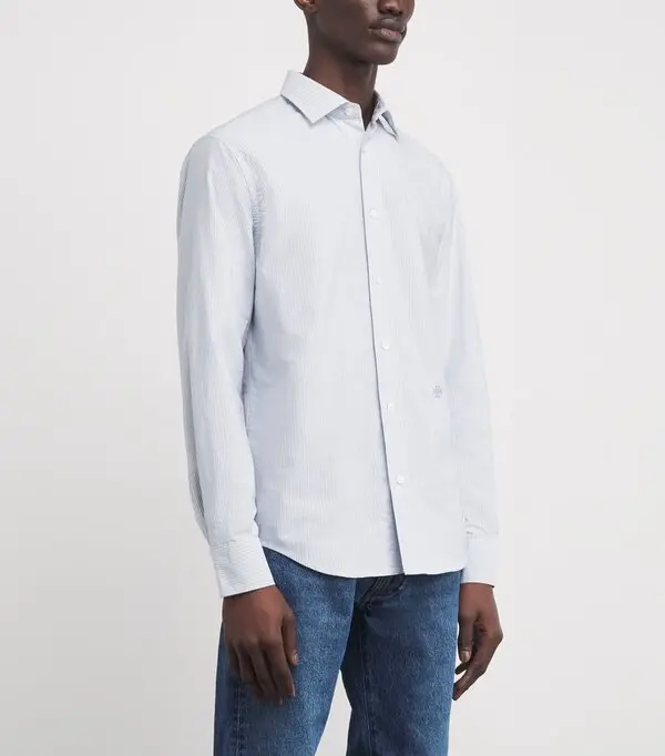 Jacob Cohen Cotton Stripe Monogram Shirt