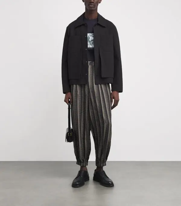 Emporio Armani Jacquard Geometric Trousers