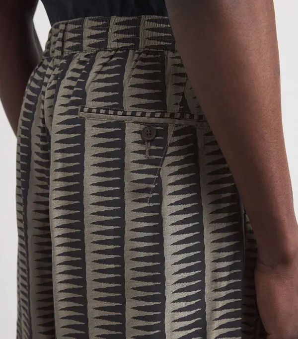 Emporio Armani Jacquard Geometric Trousers