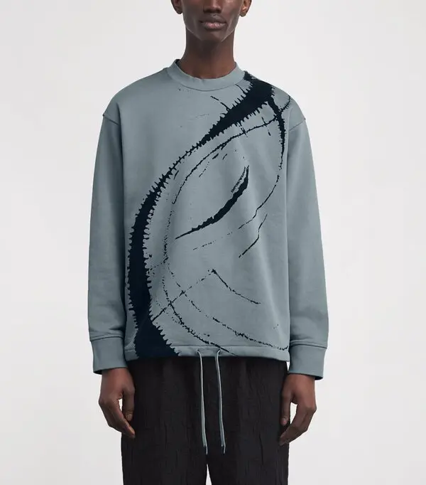 Emporio Armani Flocked Graphic Sweatshirt