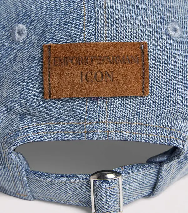 Emporio Armani Icon Denim Baseball Cap