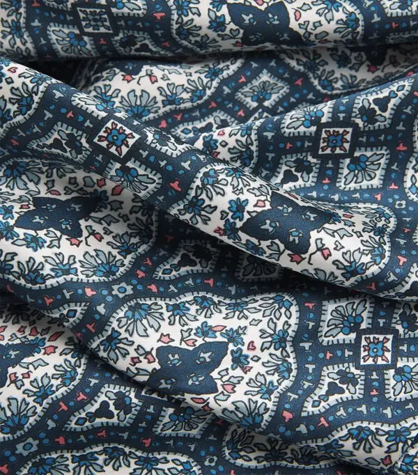 Harrods Silk Tile Print Night Robe