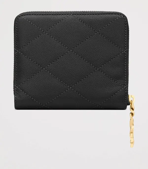 Saint Laurent Matelassé Zip-up Wallet