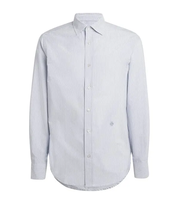 Jacob Cohen Cotton Stripe Monogram Shirt