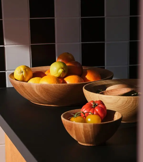THE CONRAN SHOP Oak Istria Fruit Bowl - Brown