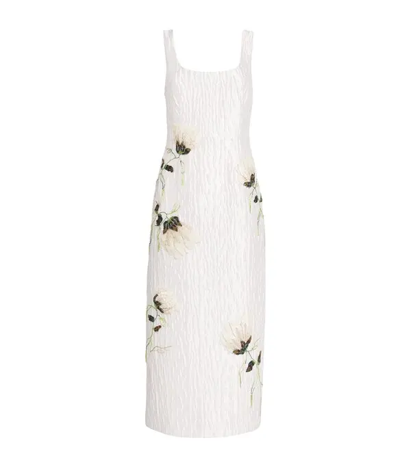 Simkhai Floral Jacquard Lilibeth Midi Dress