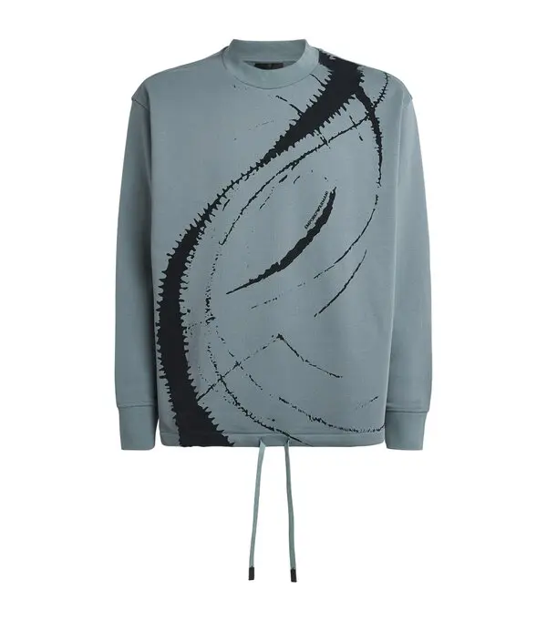 Emporio Armani Cotton Flocked Sweatshirt