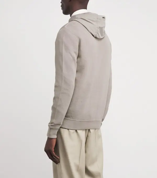 Herno Cotton Hooded Hybrid Jacket - Brown