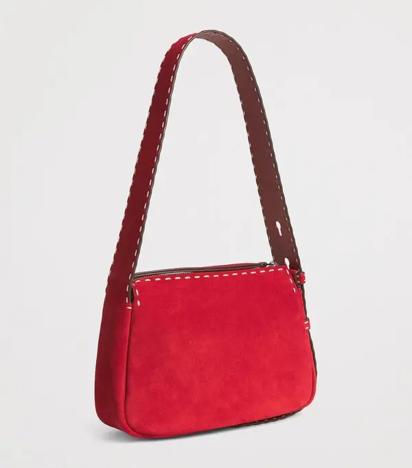 Tory Burch Suede Romy Shoulder Bag