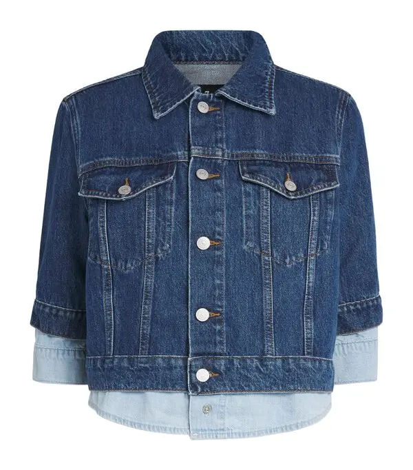 7 For All Mankind Double Trucker Denim Jacket