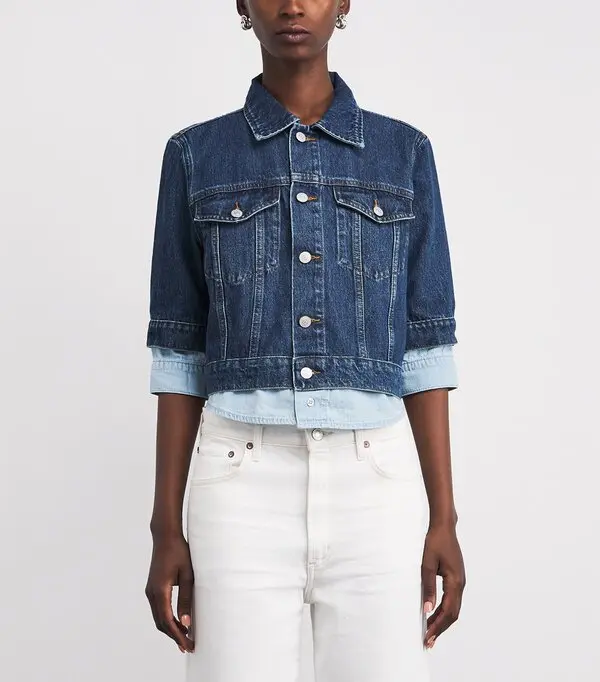 7 For All Mankind Double Trucker Denim Jacket