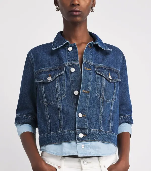 7 For All Mankind Double Trucker Denim Jacket