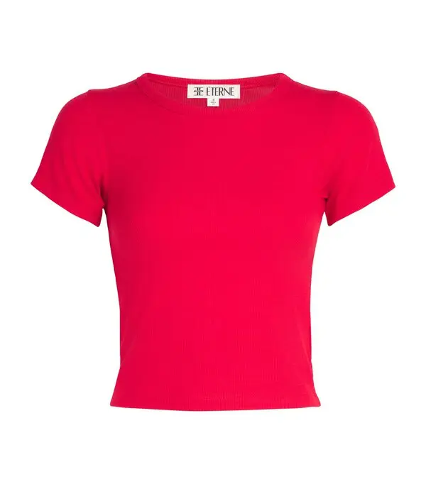 Eterne Ribbed Baby T-shirt - Red