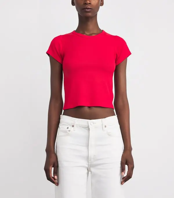 Eterne Ribbed Baby T-shirt - Red