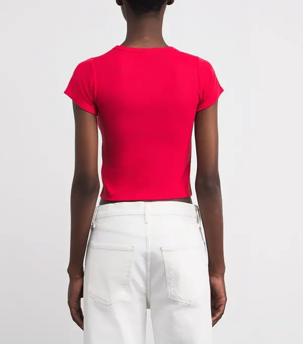Eterne Ribbed Baby T-shirt - Red
