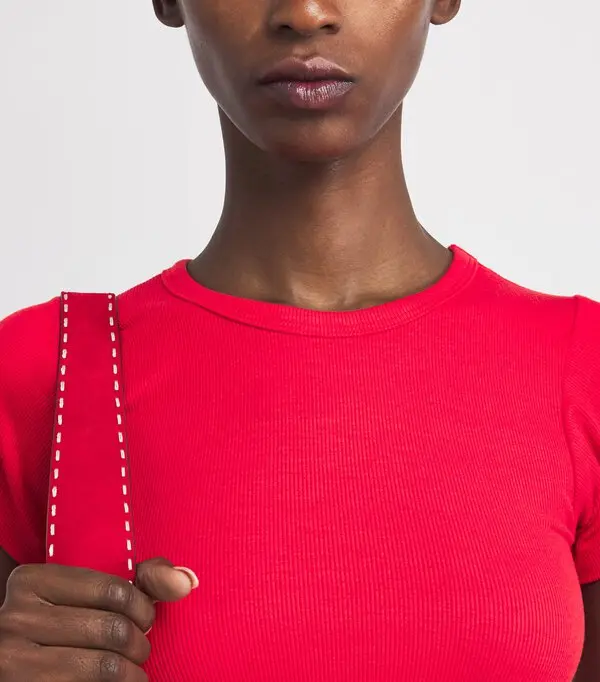 Eterne Ribbed Baby T-shirt - Red
