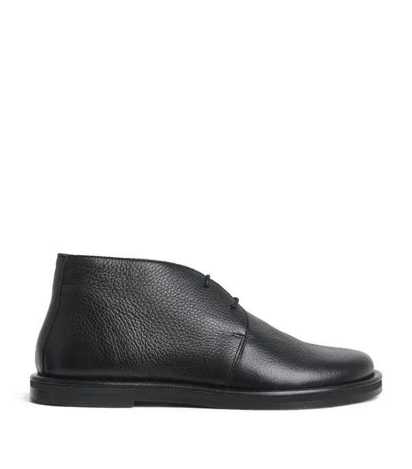 Studio Nicholson Leather Woodrow Desert Boots - Black