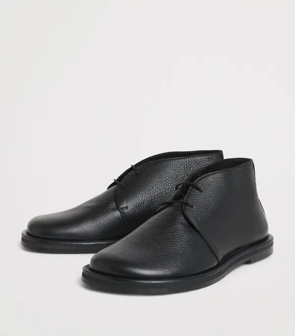 Studio Nicholson Leather Woodrow Desert Boots - Black