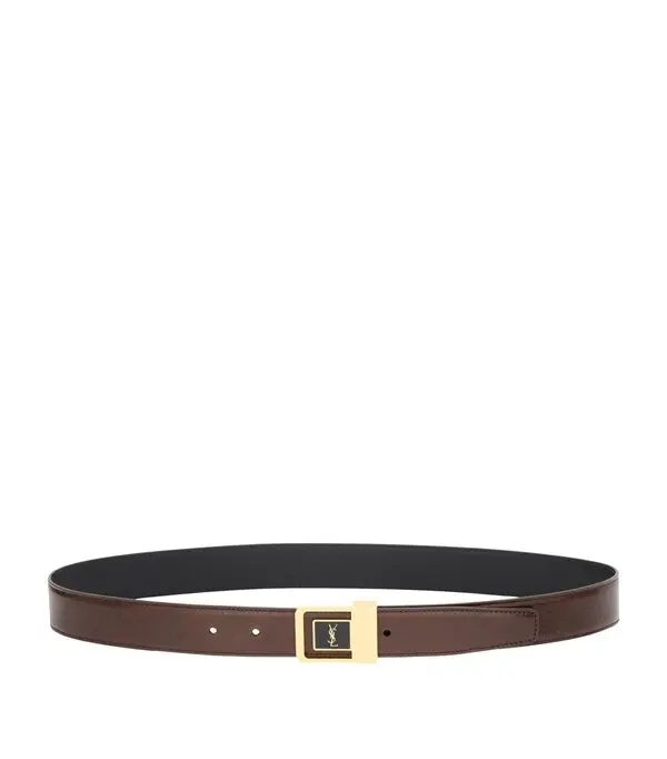 Saint Laurent Leather La 66 Belt