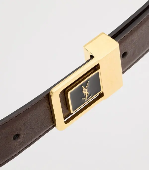 Saint Laurent Leather La 66 Belt