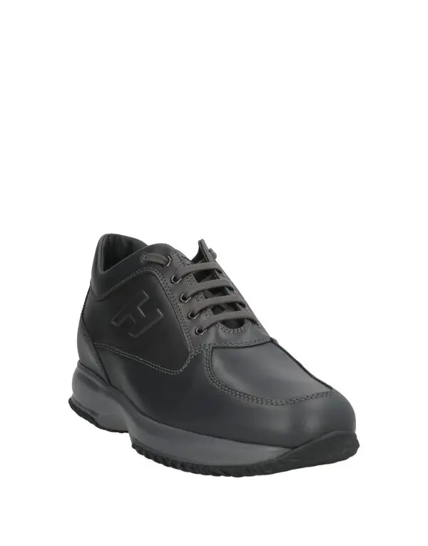Hogan Interactive Leather Sneakers - Grey