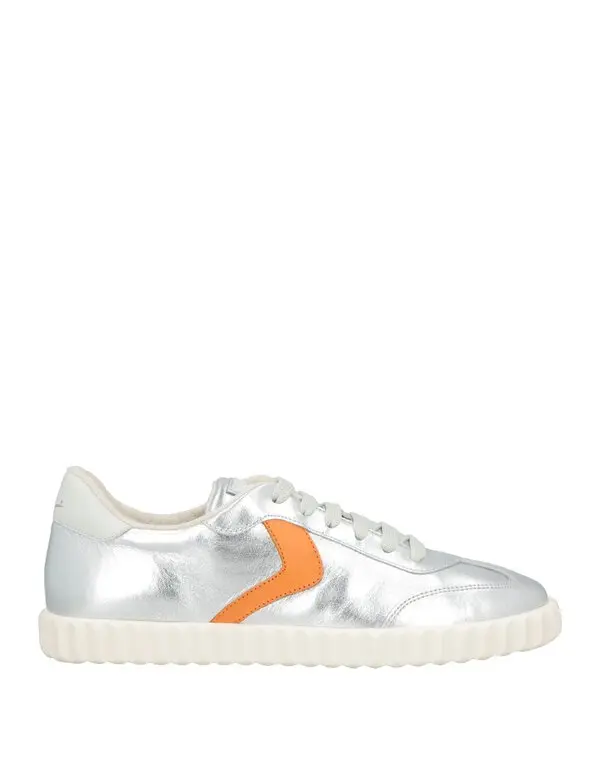 VOILE BLANCHE Ines Leather Sneakers - Silver