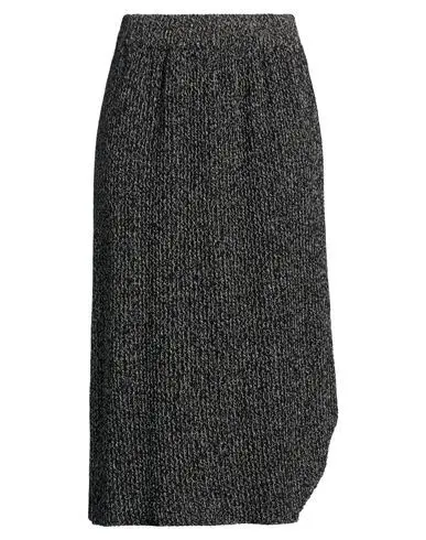 ALYSI Two-tone Knitted Midi Skirt