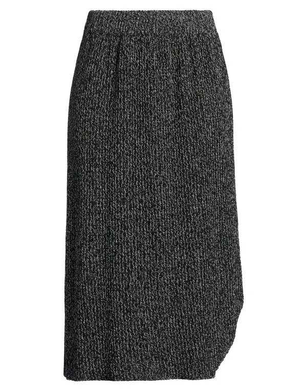 ALYSI Two-tone Knitted Midi Skirt